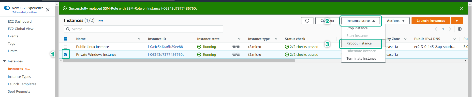 Connect to instance :: WORK WITH AMAZON SYSTEM MANAGER - SESSION MANAGER